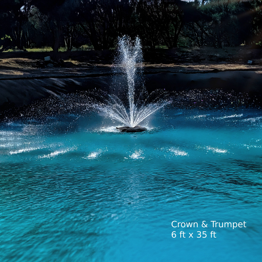 Stunning X-Large Pond Fountain with LED Lights & Remote Control