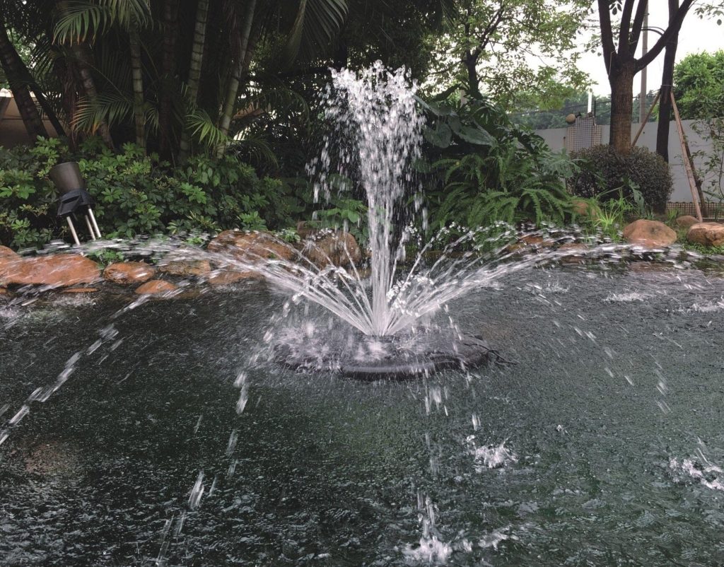 Large Floating Pond Fountain - Fountain Tech