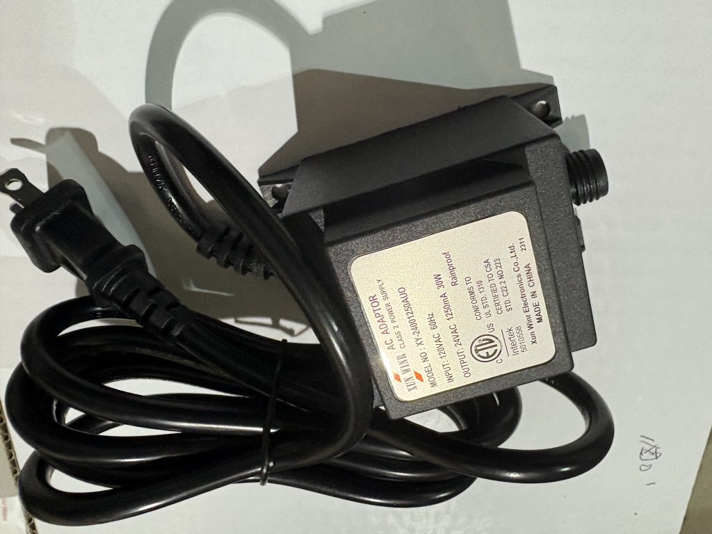 24-volt Transformer for LED Light Kits - Fountain Tech